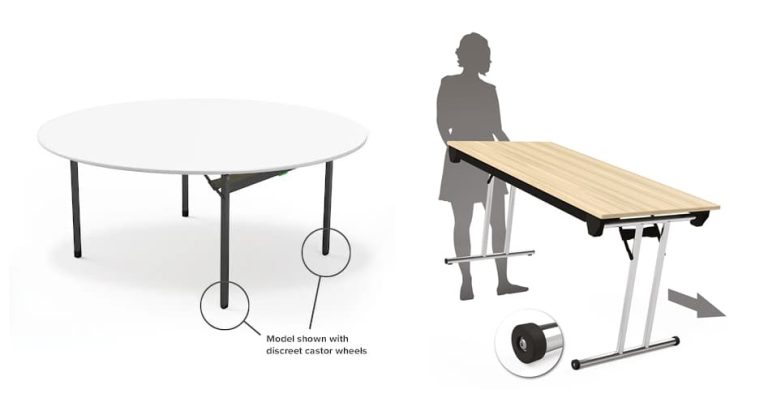 6 benefits of adding castors to commercial tables