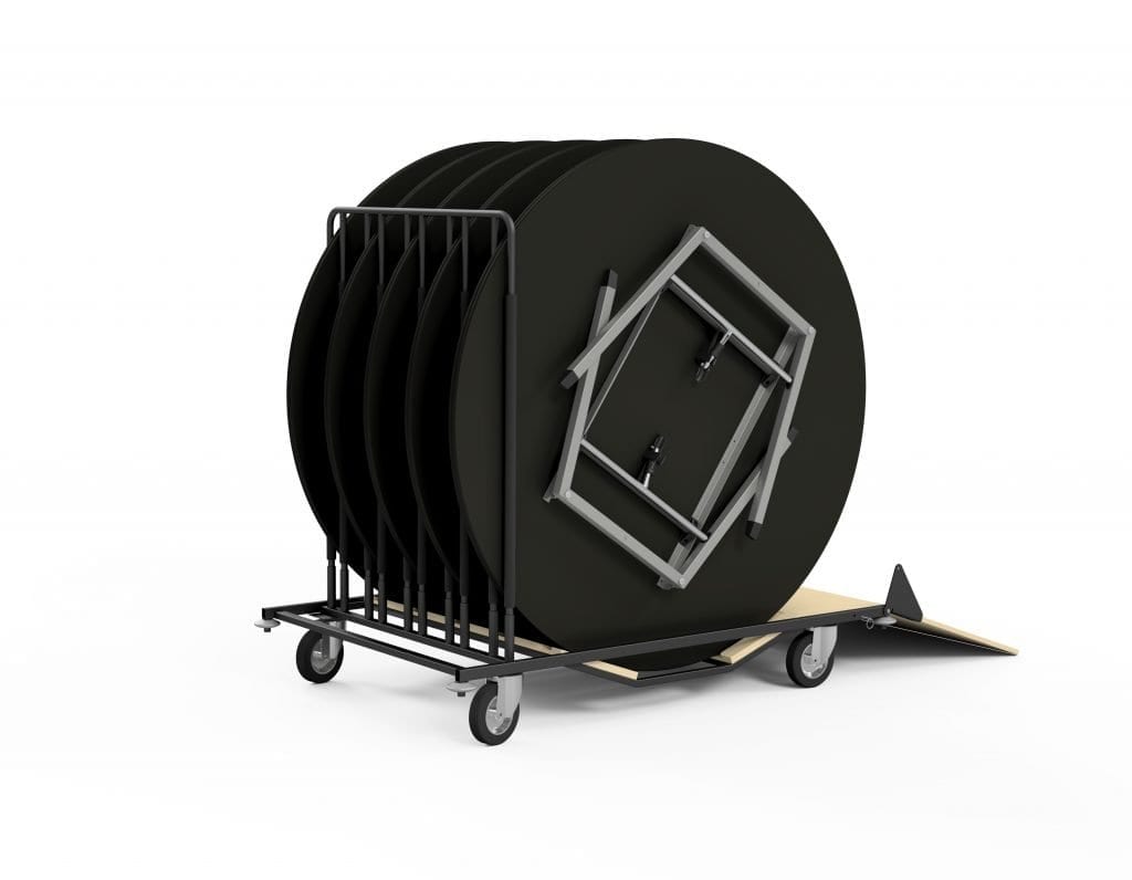 A-Fold® Round Table Trolley - Burgess Furniture